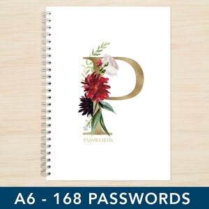 Small Password Book A6 Alphabetical Password Organiser Notebook Handbag ...