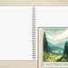 Forestry Landscape Spiral Notebook A4 A5 A6 Notepad Plain Lined Paper ...