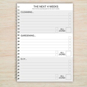 The Cleaning Journal Daily Planner Cleaning Schedule Book Cleaning ...