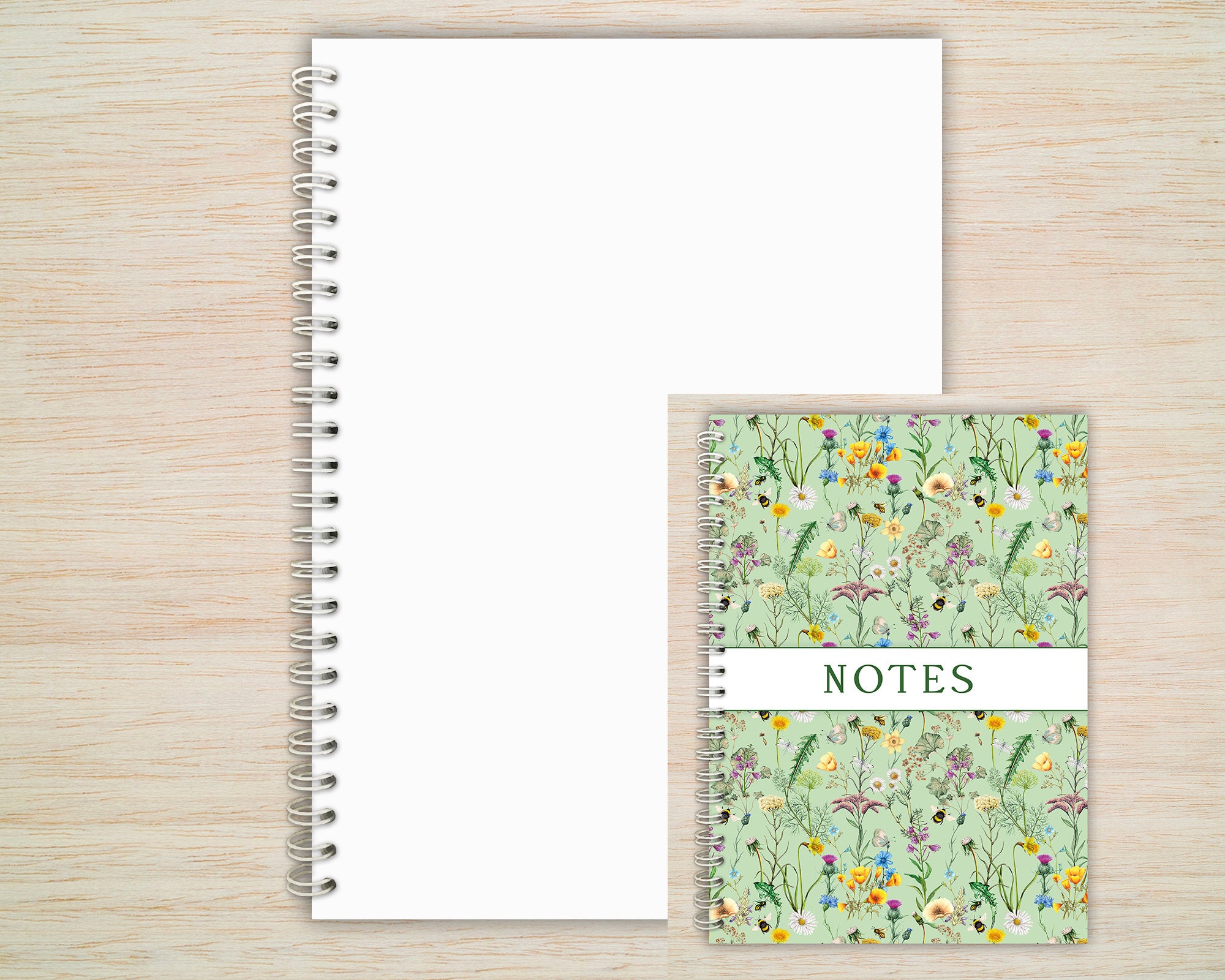 Wildflowers Handmade Spiral Notebook A4 A5 A6 Plain or Lined - Etsy UK