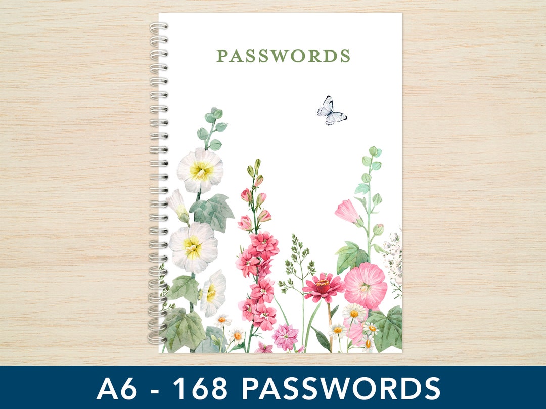 Small Password Book Little Password Notebook A6 A Z Mini Password ...