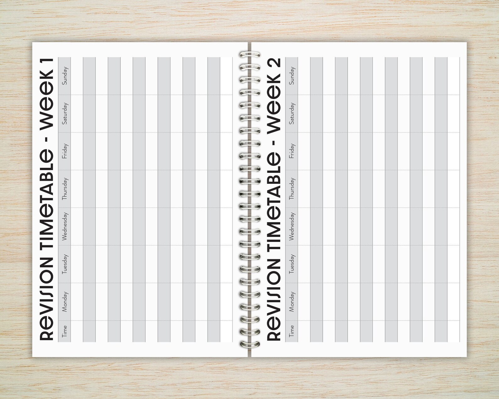 GCSE Revision Journal Study Planner Notebook Organiser Book - Etsy UK