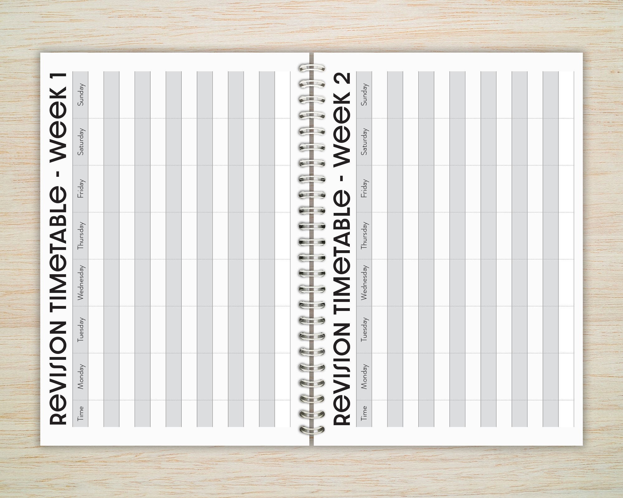 GCSE Revision Journal Study Planner Notebook Organiser Book | Etsy UK