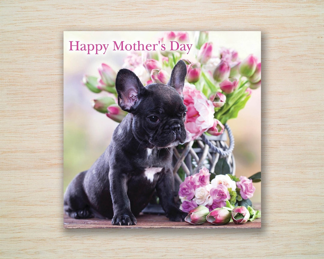 Mother's Day Card French Bulldog Mothers Day Card Frenchie Dog Mother's ...