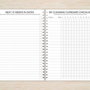The Cleaning Journal Daily Planner Cleaning Schedule Book Cleaning ...
