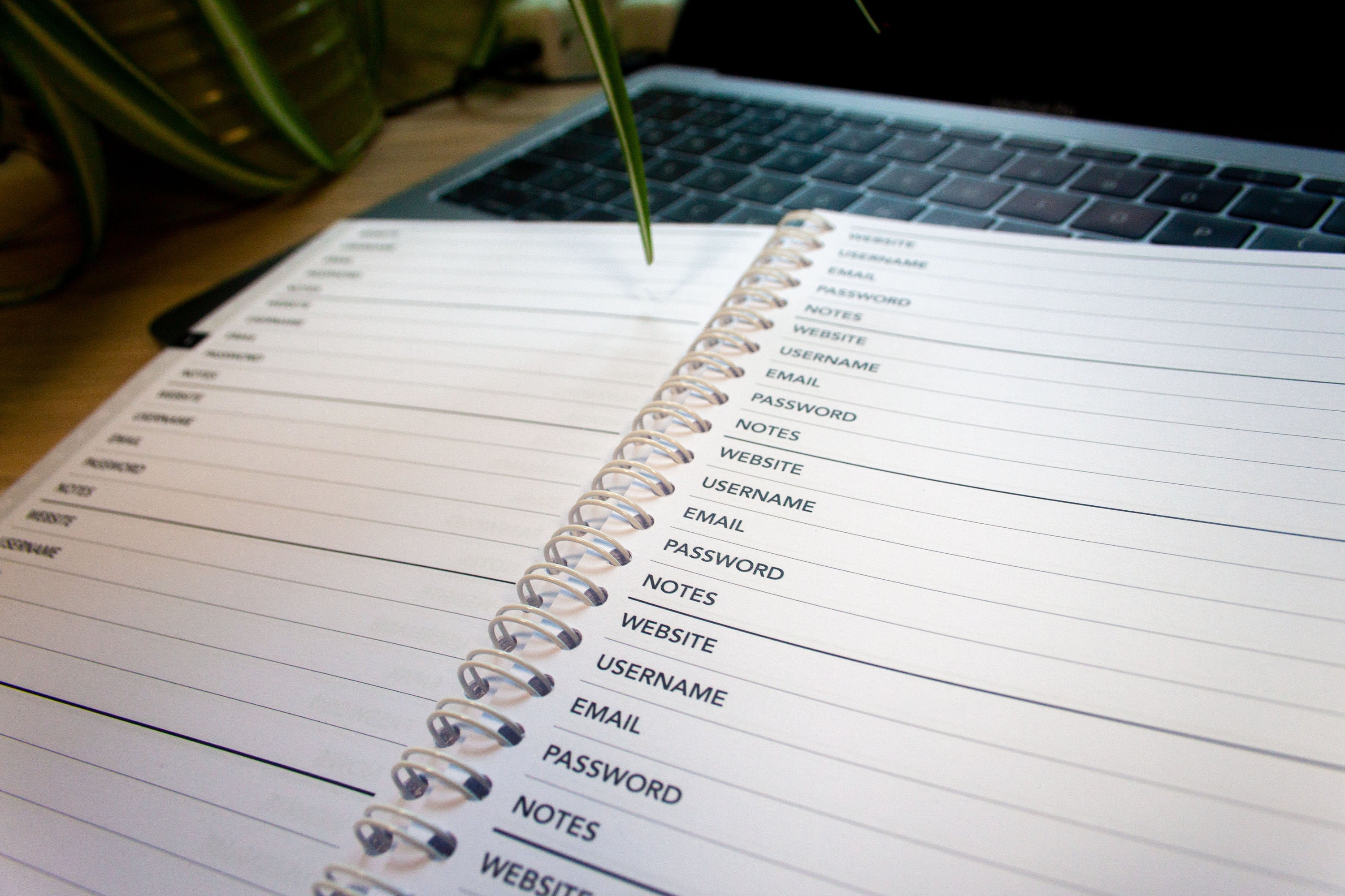 A5 Password Book for 700 Passwords A5 Spiral Password Notebook - Etsy UK