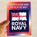 Personalised Royal Navy Passing Out Card Large A5 Premium Card ...