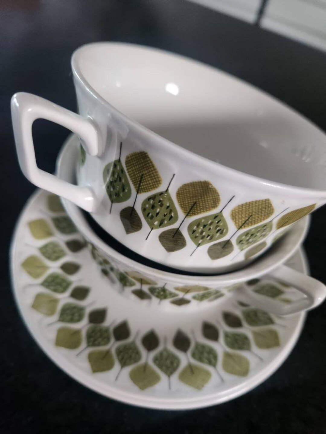 4 Piece Vintage Retro Spanish Crown Ironstone Made in Spain Dishware ...