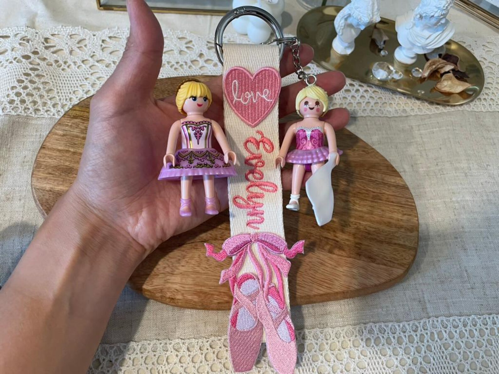 Custom Embroidered Ballet Keychain – Personalized Dancer Gift - Etsy