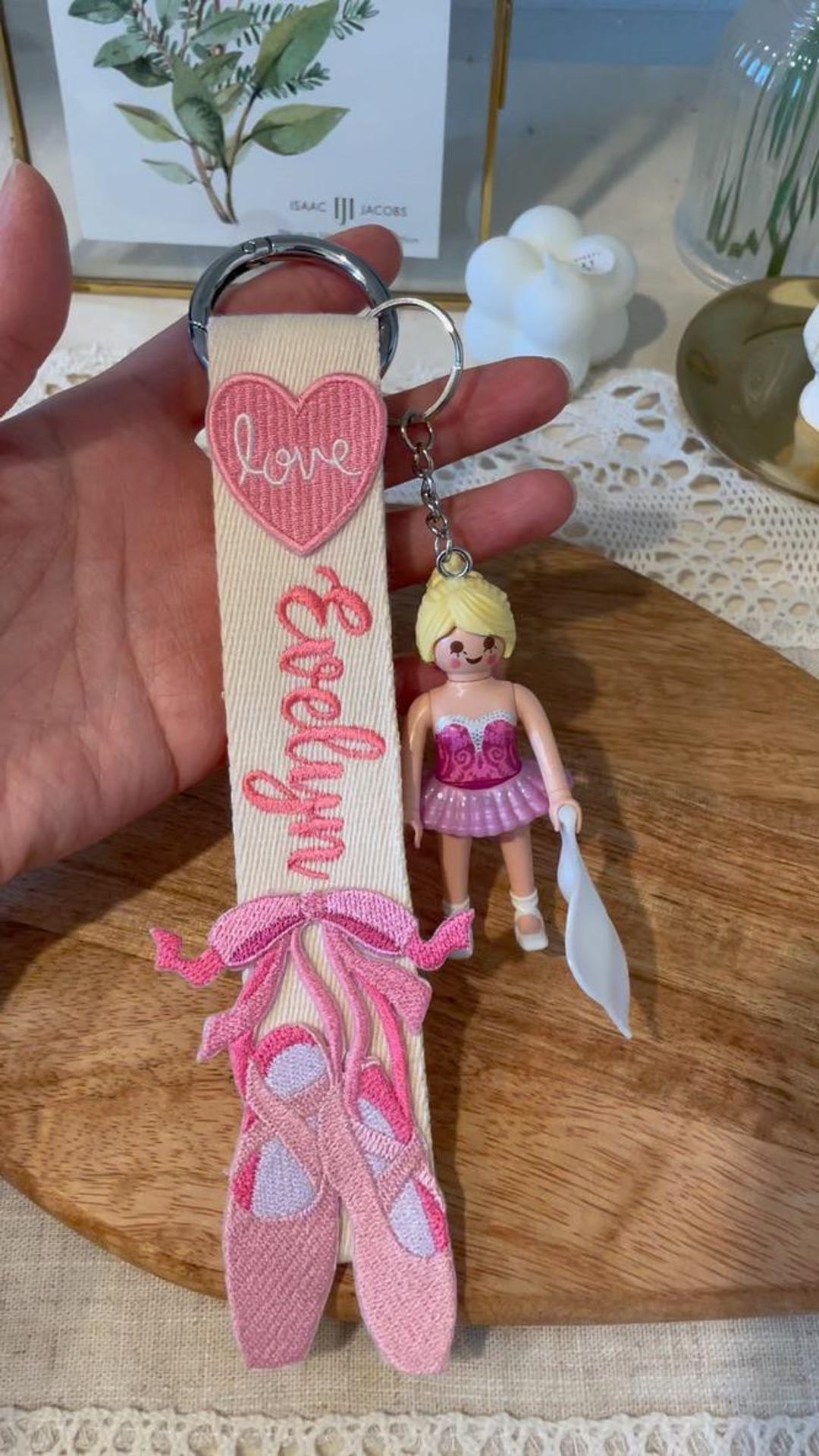 Custom Embroidered Ballet Keychain – Personalized Dancer Gift - Etsy