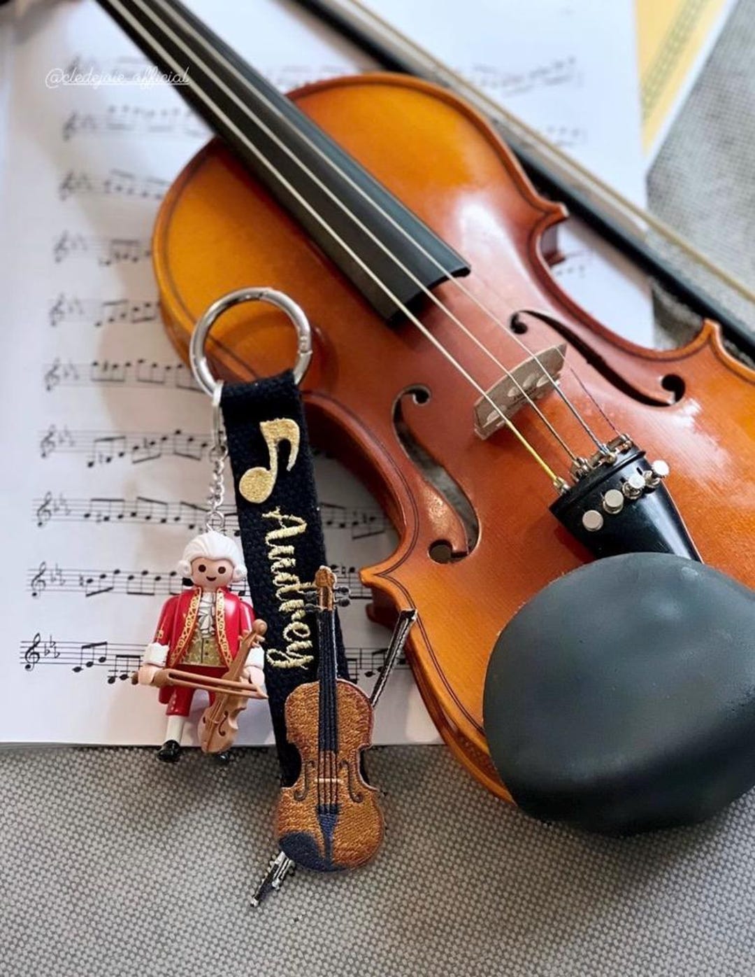Personalized Violin Keychain, Custom Name Tag, Music Recital Gift for ...