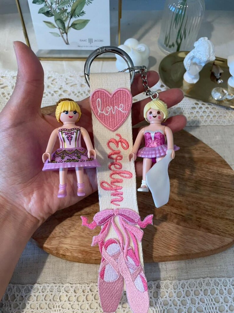 Custom Embroidered Ballet Keychain – Personalized Dancer Gift - Etsy