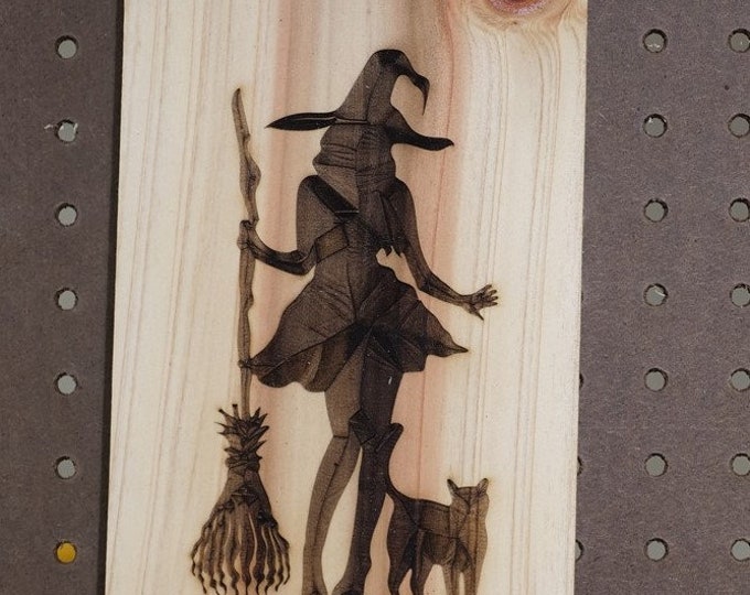 Witch Welcome Cedar Sign - Etsy