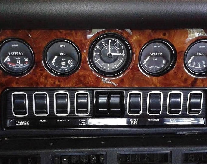 Jaguar XKE, E-type Wood, Walnut Burl Dash, Dashboard Center Instrument ...