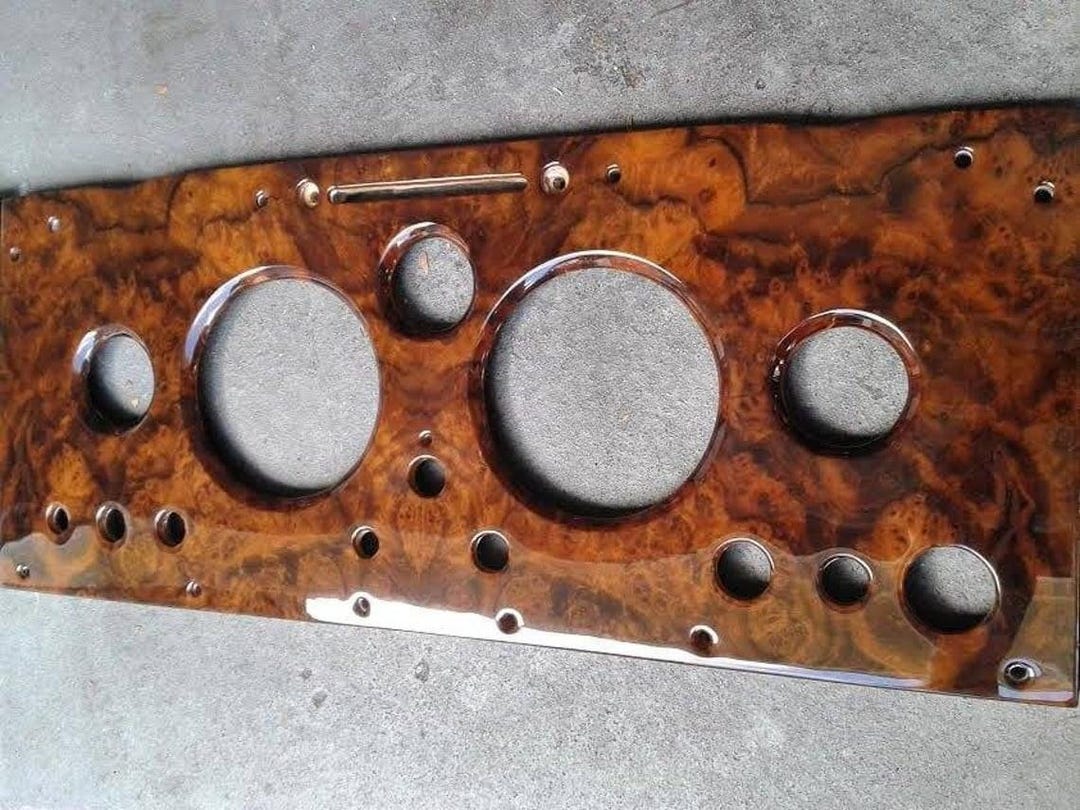 Jaguar XK150,XK150S Walnut Burl Wood Dashboard Center Instrument/dash ...