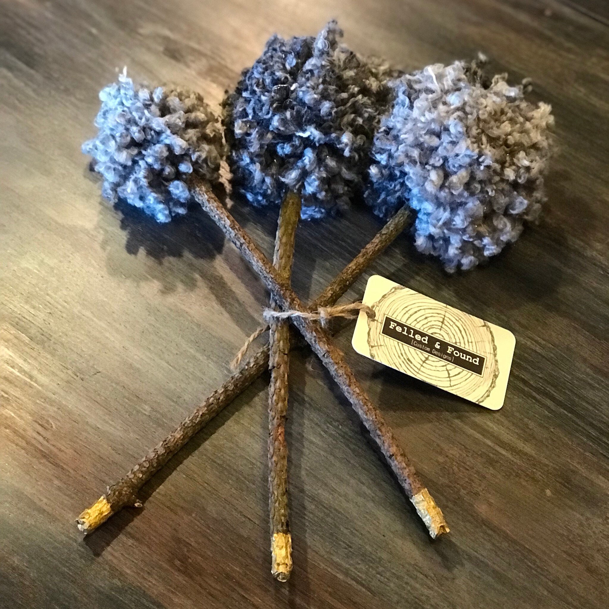 Gold Tipped Pom Pom Dandelion Wish-Sticks - Etsy.de