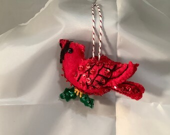 Felt Cardinal Ornament - Etsy