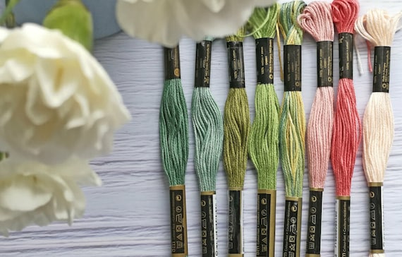 Mixed Floral Embroidery Thread Pack - Etsy