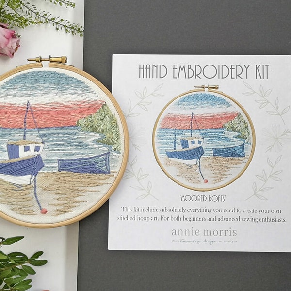 Sailing Embroidery - Etsy
