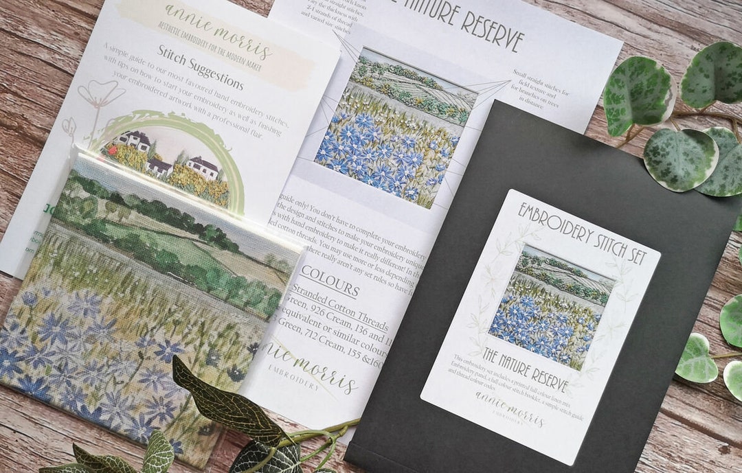 The Nature Reserve Embroidery Pattern, Floral Needlework Pattern ...