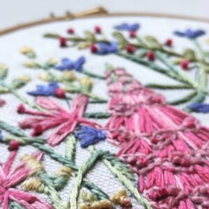 Embroidery Pattern, Foxglove Flowers Embroidery Pattern - Etsy UK