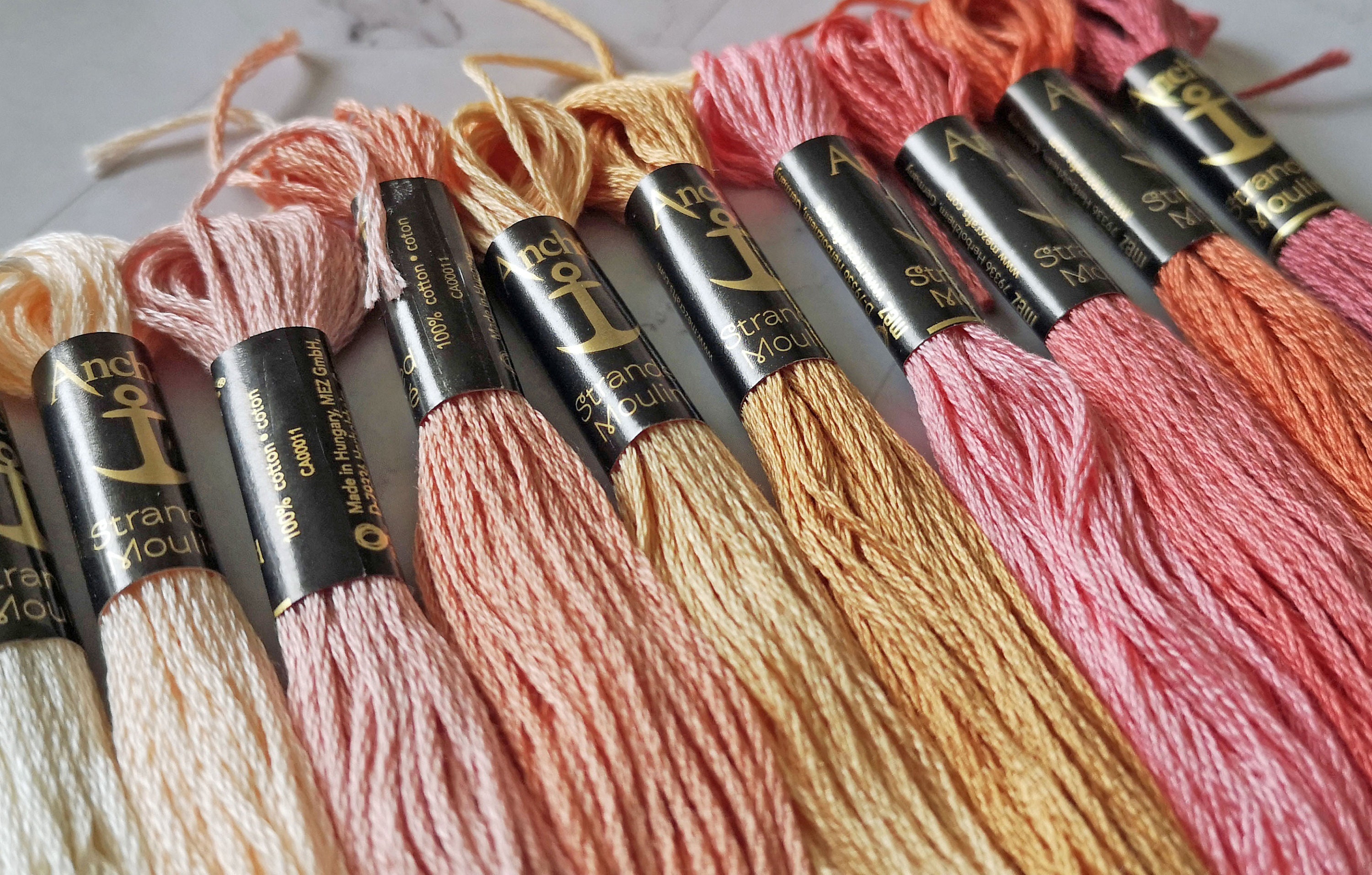 Pastel embroidery thread Pack | Etsy