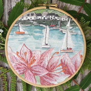 Regatta Coastal Embroidery PDF Pattern - Etsy