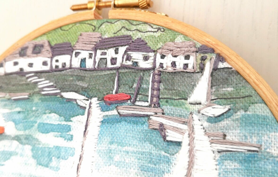 Regatta Coastal Embroidery PDF Pattern - Etsy