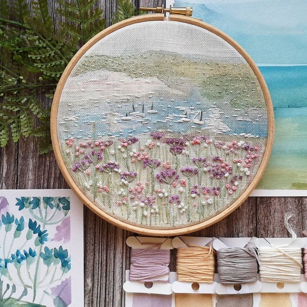 Coastal Embroidery - Etsy