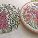 Embroidery Pattern, Foxglove Flowers Embroidery Pattern - Etsy UK