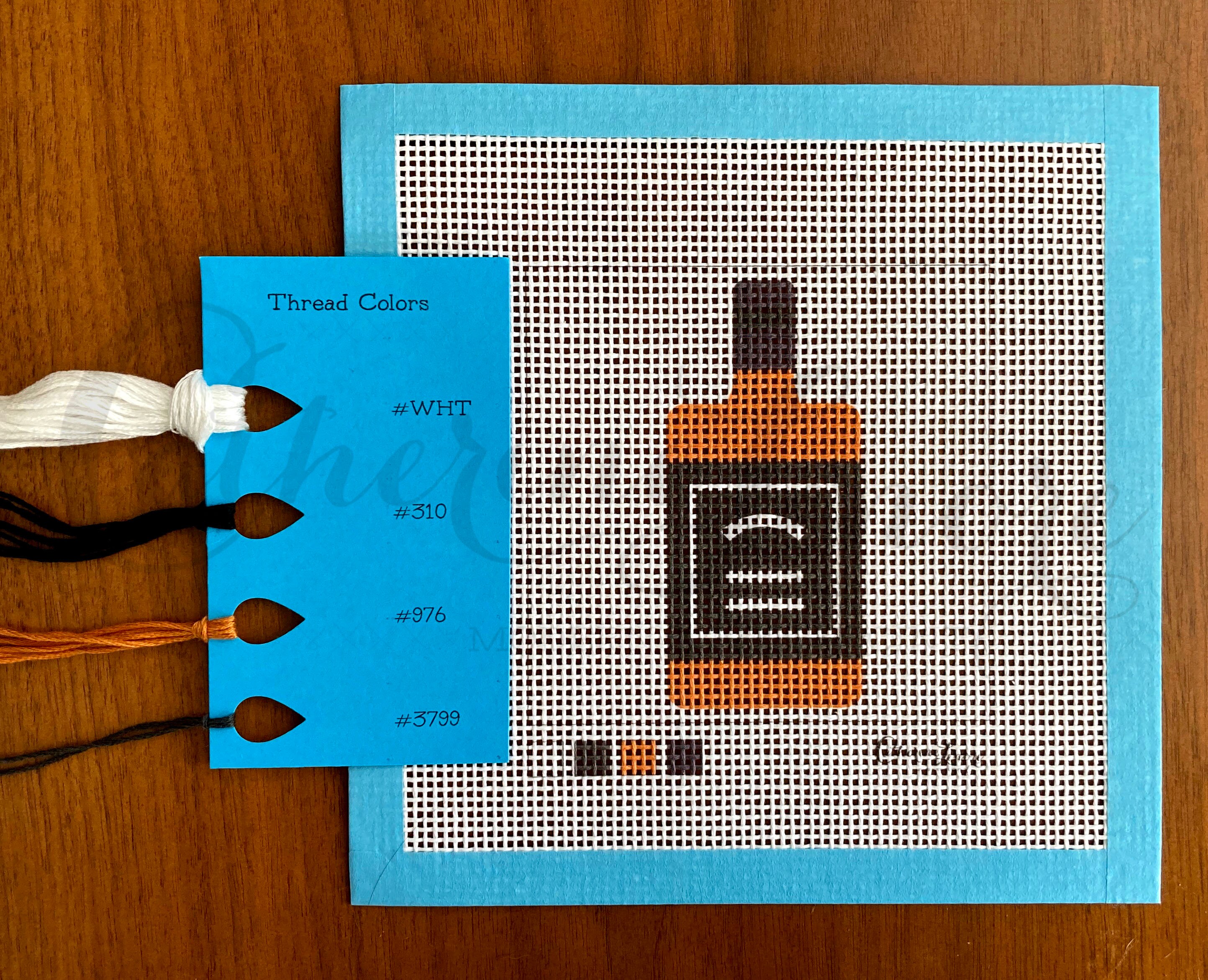 DIY Stitch Kit Whiskey Scotch Bourbon Bottle Needlepoint Kit - Etsy