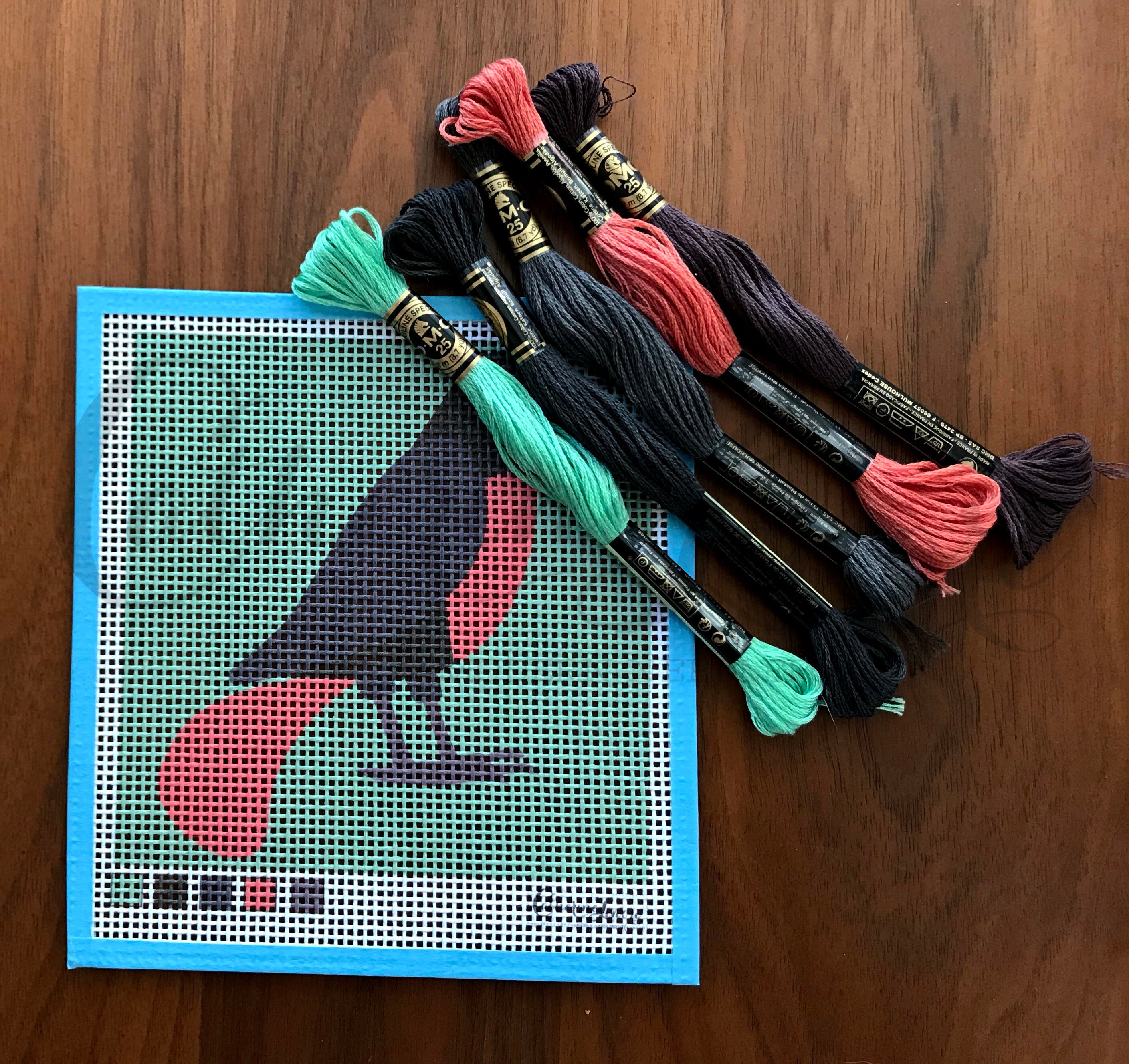 DIY Stitch Kit Crow Birds Needlepoint Kit - Etsy