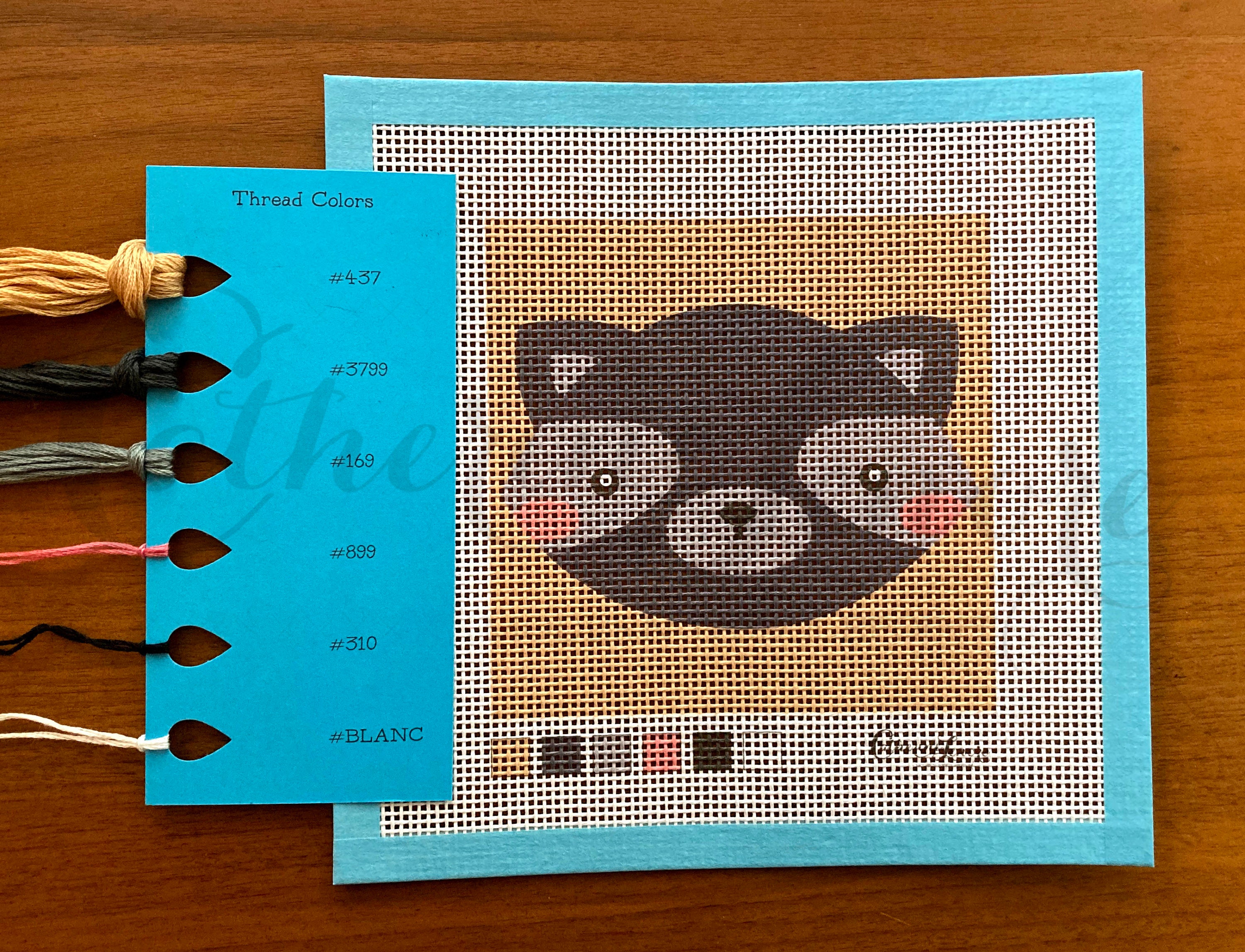 DIY Stitch Kit Raccoon Forest Friends Needlepoint Kit - Etsy