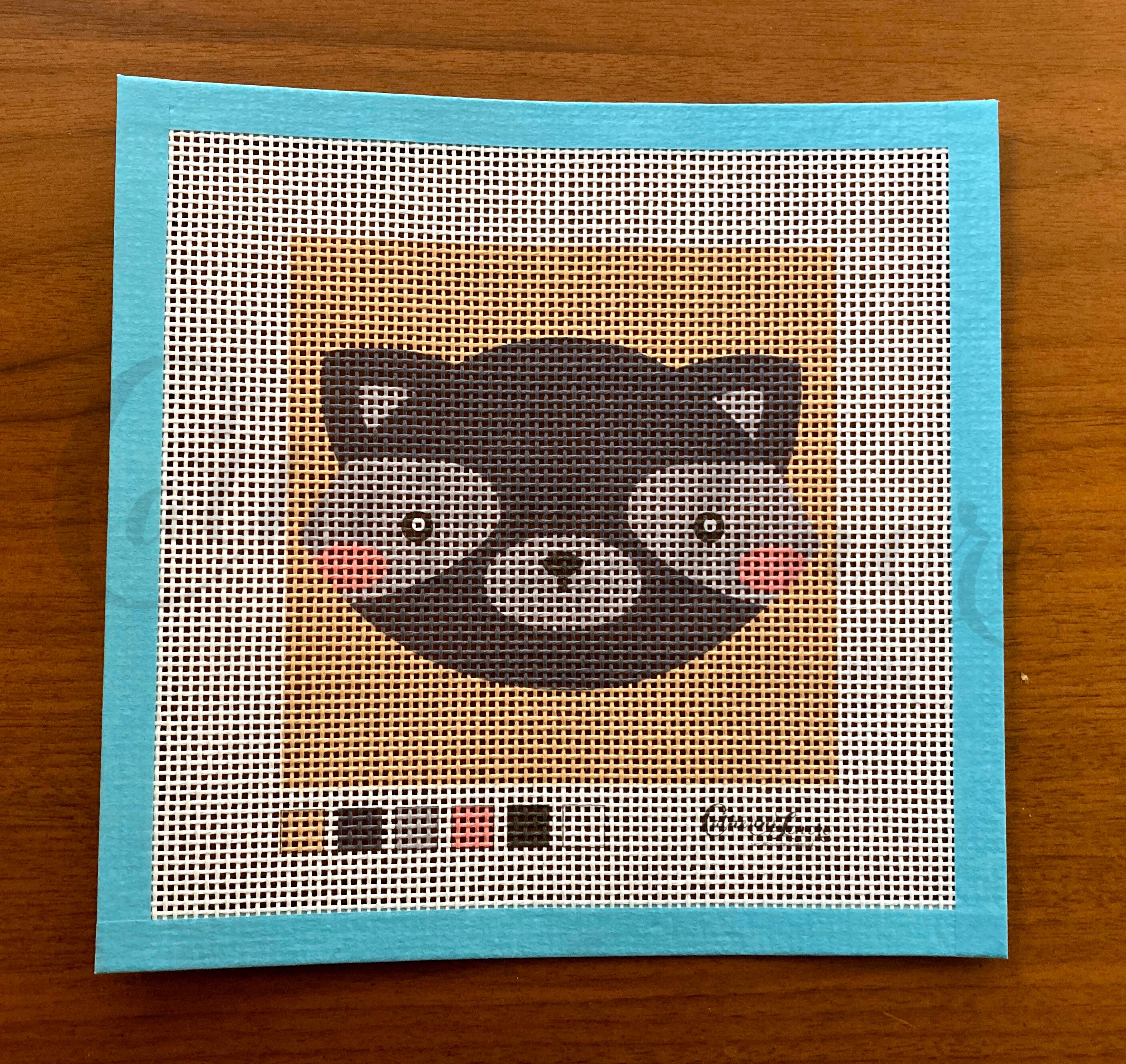 DIY Stitch Kit Raccoon Forest Friends Needlepoint Kit - Etsy