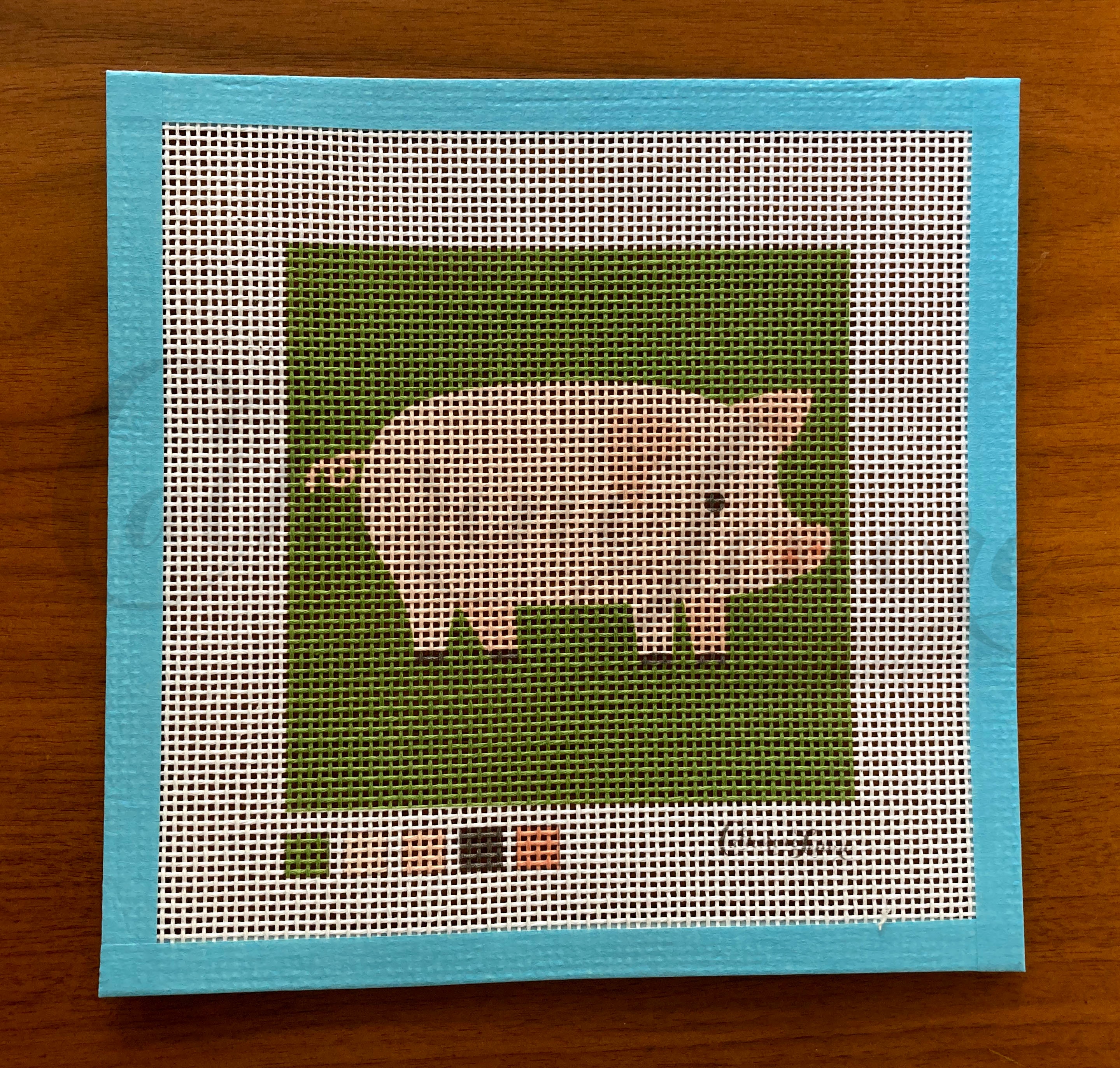 DIY Stitch Kit Pig Farm Animals Needlepoint Kit - Etsy