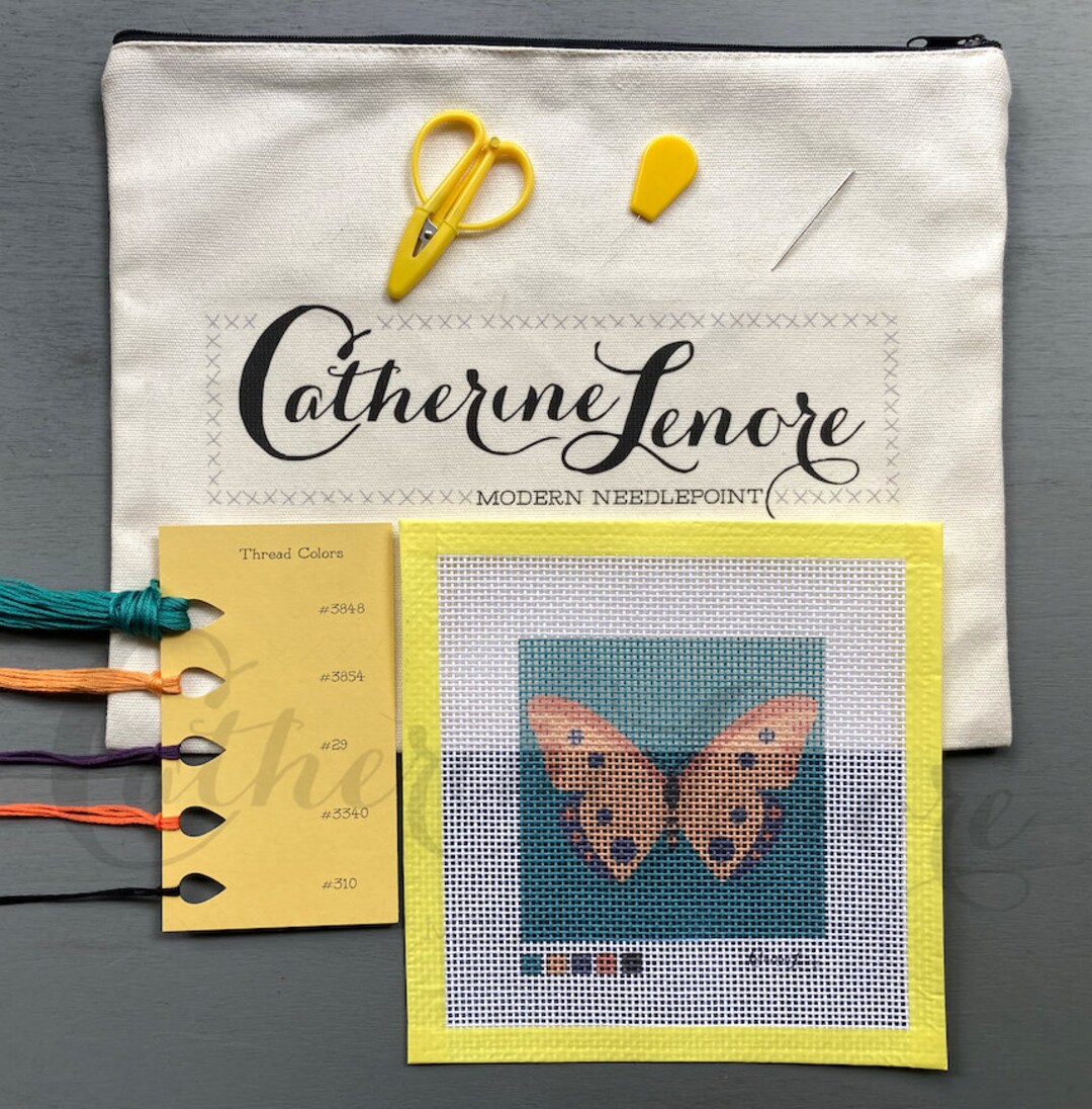 DIY Stitch Kit | Butterly Needlepoint Kit - Etsy