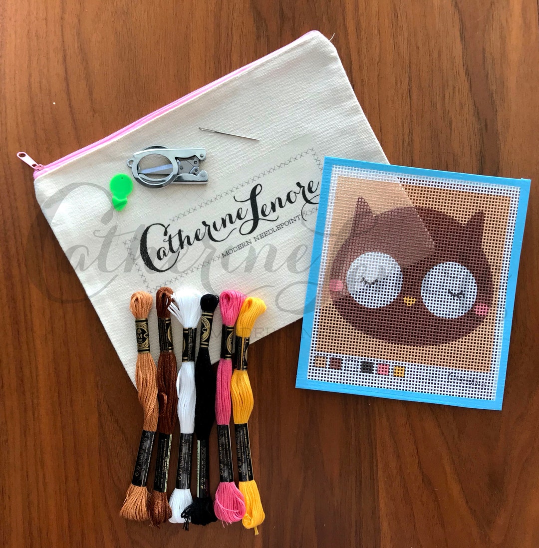 DIY Stitch Kit | Owl | Forest Friends Needlepoint Kit - Etsy