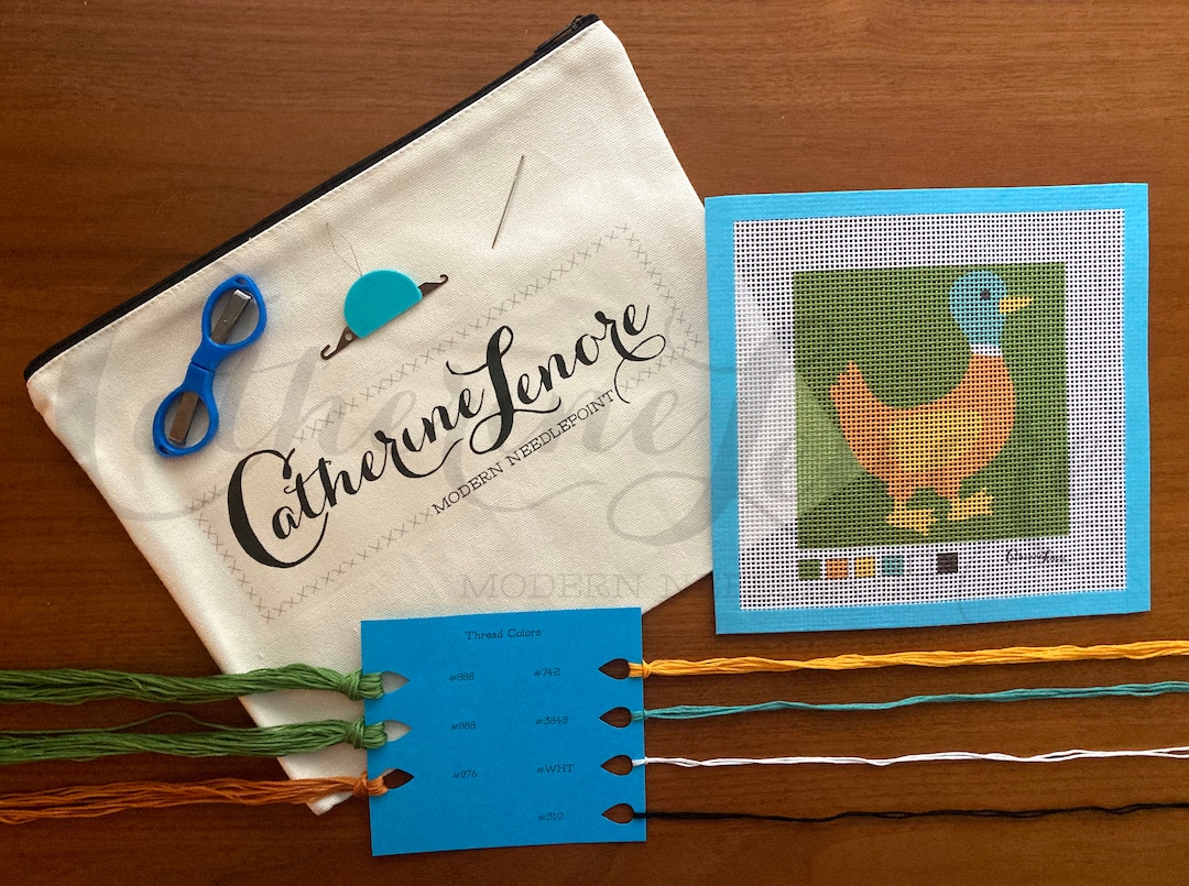 DIY Stitch Kit | Duck | Farm Animals Needlepoint Kit - Etsy