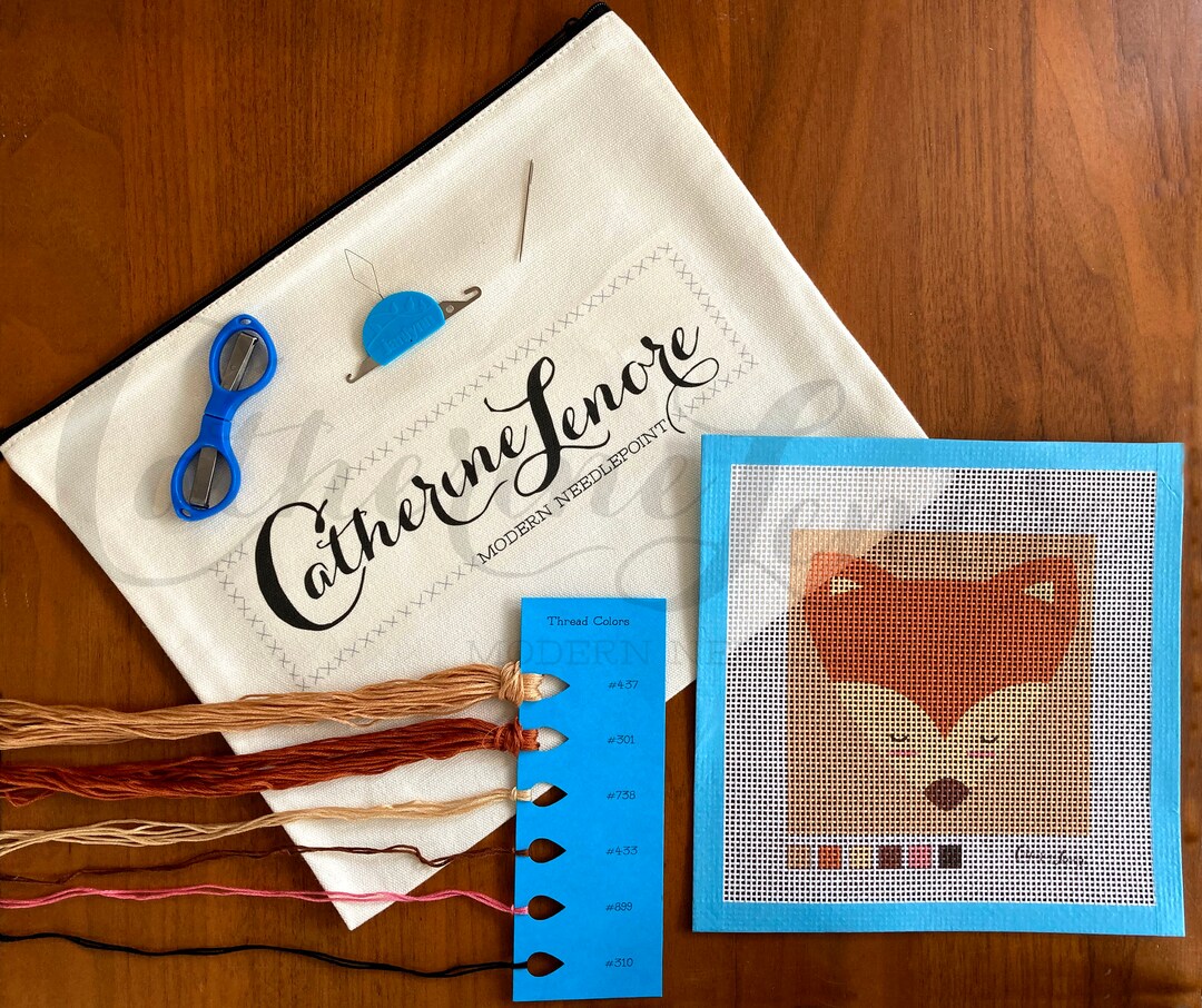 DIY Stitch Kit | Fox | Forest Friends Needlepoint Kit - Etsy