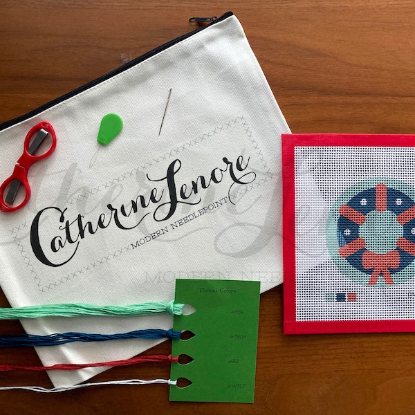 Needlepoint Wreath - Etsy