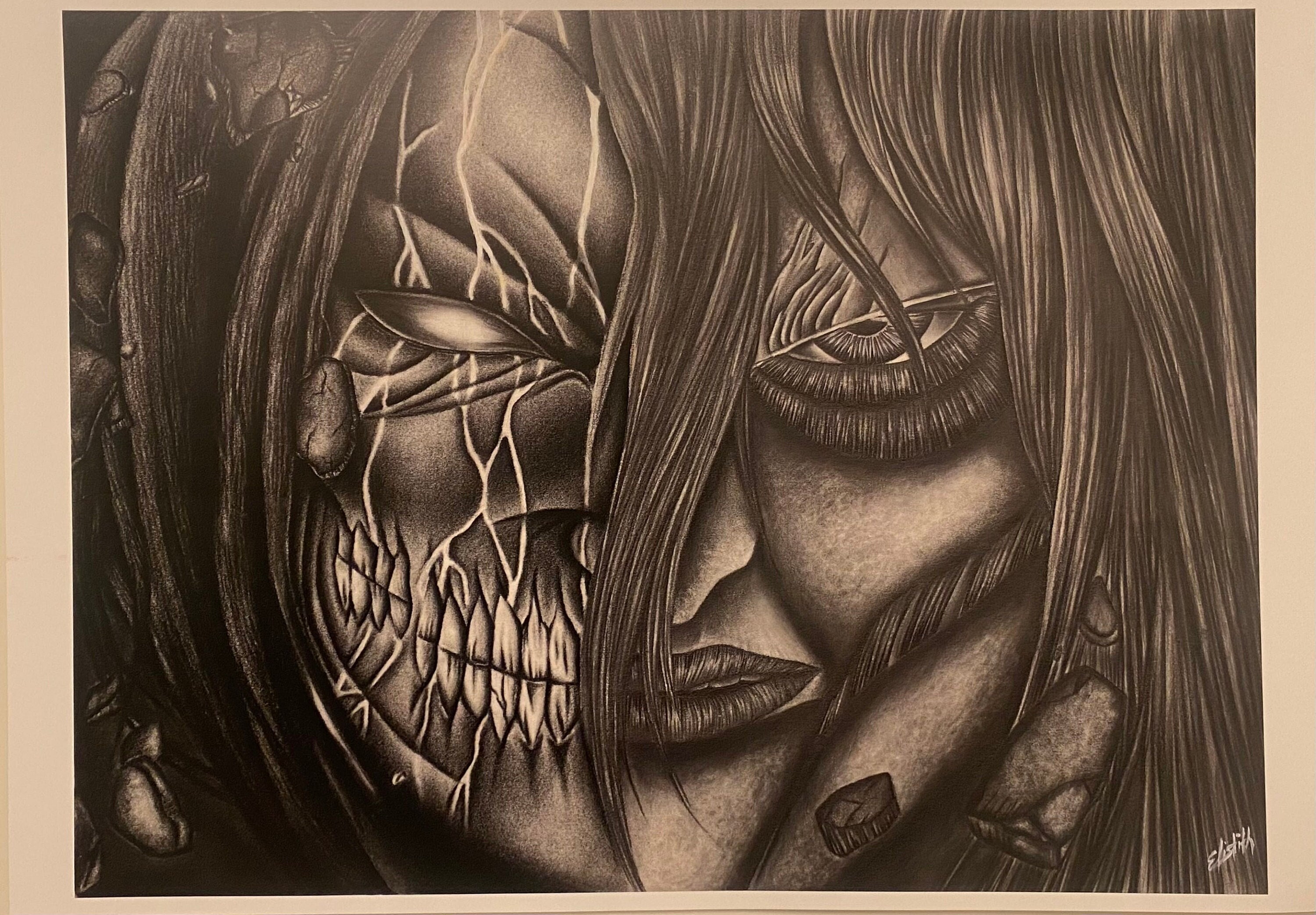 Attack On Titan Annie Titan Form Drawing