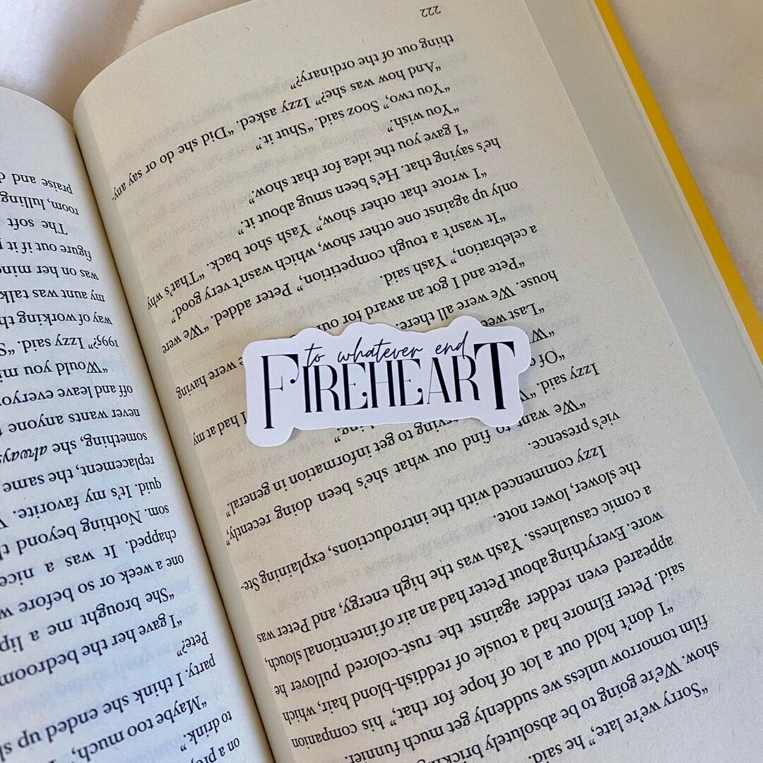 Fireheart Sticker, Throne of Glass Sticker, SJM Sticker, Bookish ...