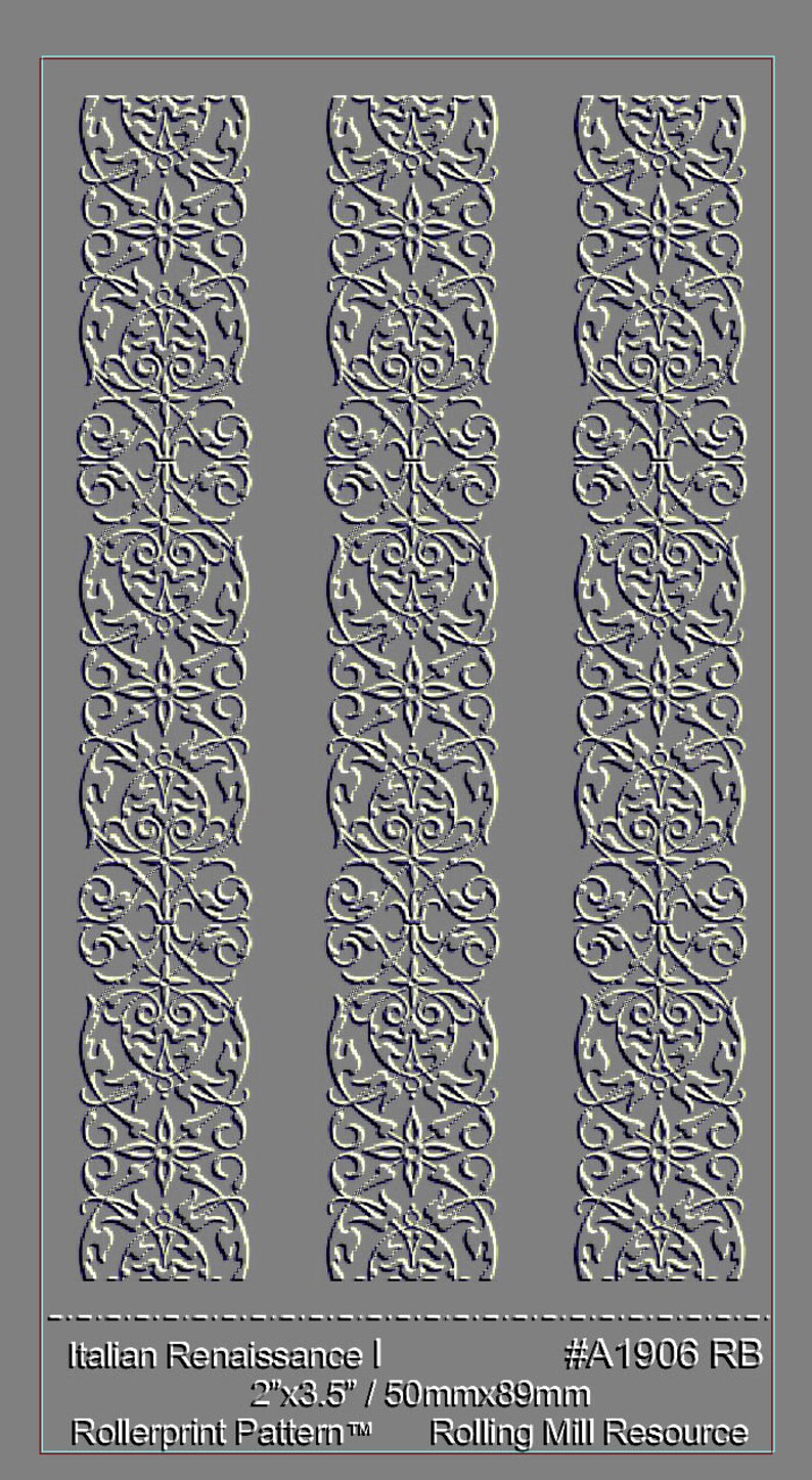 A1906 RB italian Renaissance Low Relief Pattern 2x - Etsy Canada