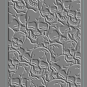 2131 Rolling Mill (skulls) Low Relief Pattern Overall Pattern (2"x3.5 ...