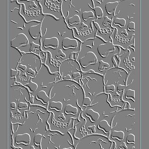 2131 Rolling Mill (skulls) Low Relief Pattern Overall Pattern (2"x3.5 ...