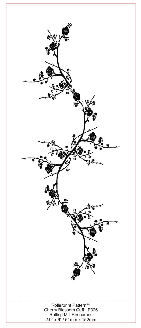 E326 Rolling Mill Pattern cherry Blossoms Low Relief Pattern | Etsy