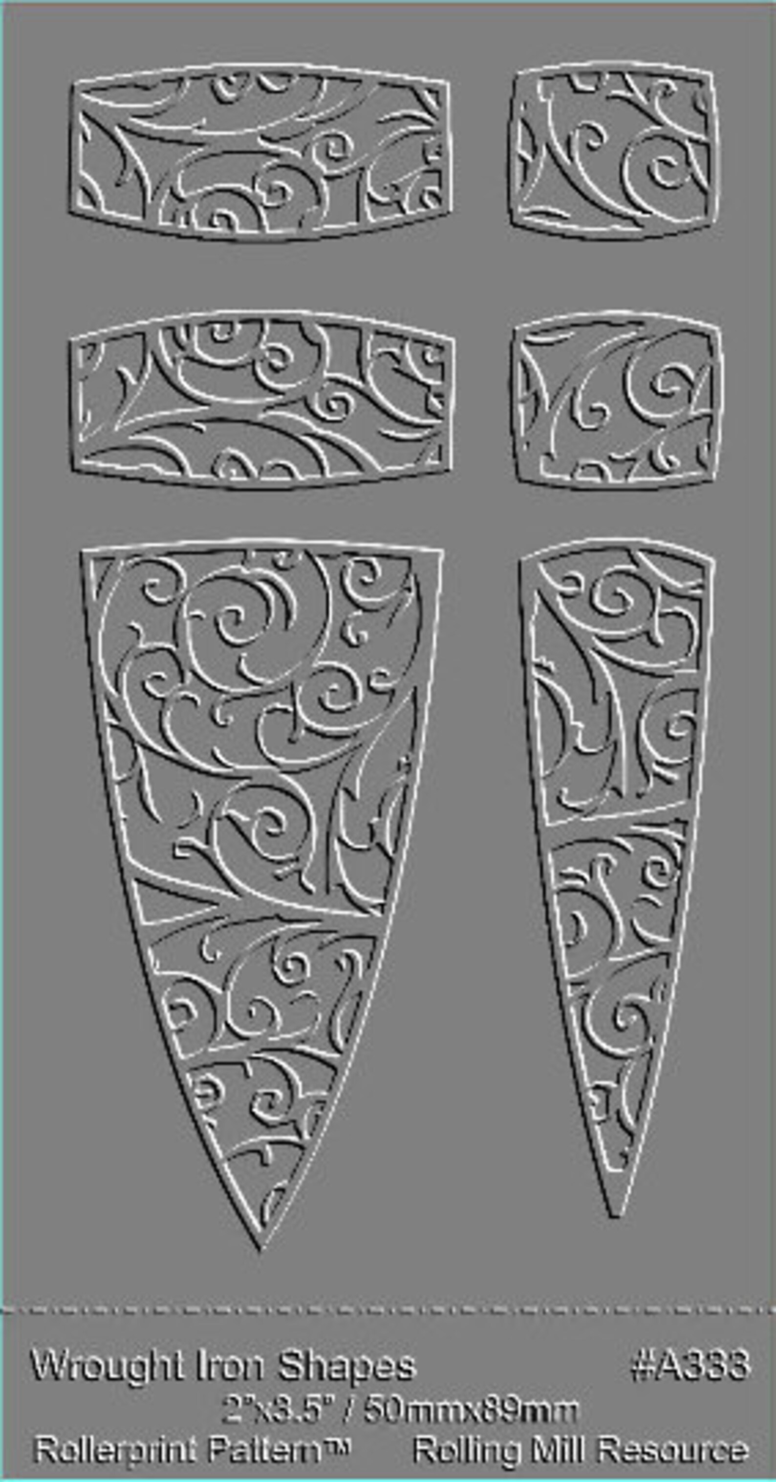 A333 wrought Iron Shapes for the Rolling Mill Low Relief - Etsy