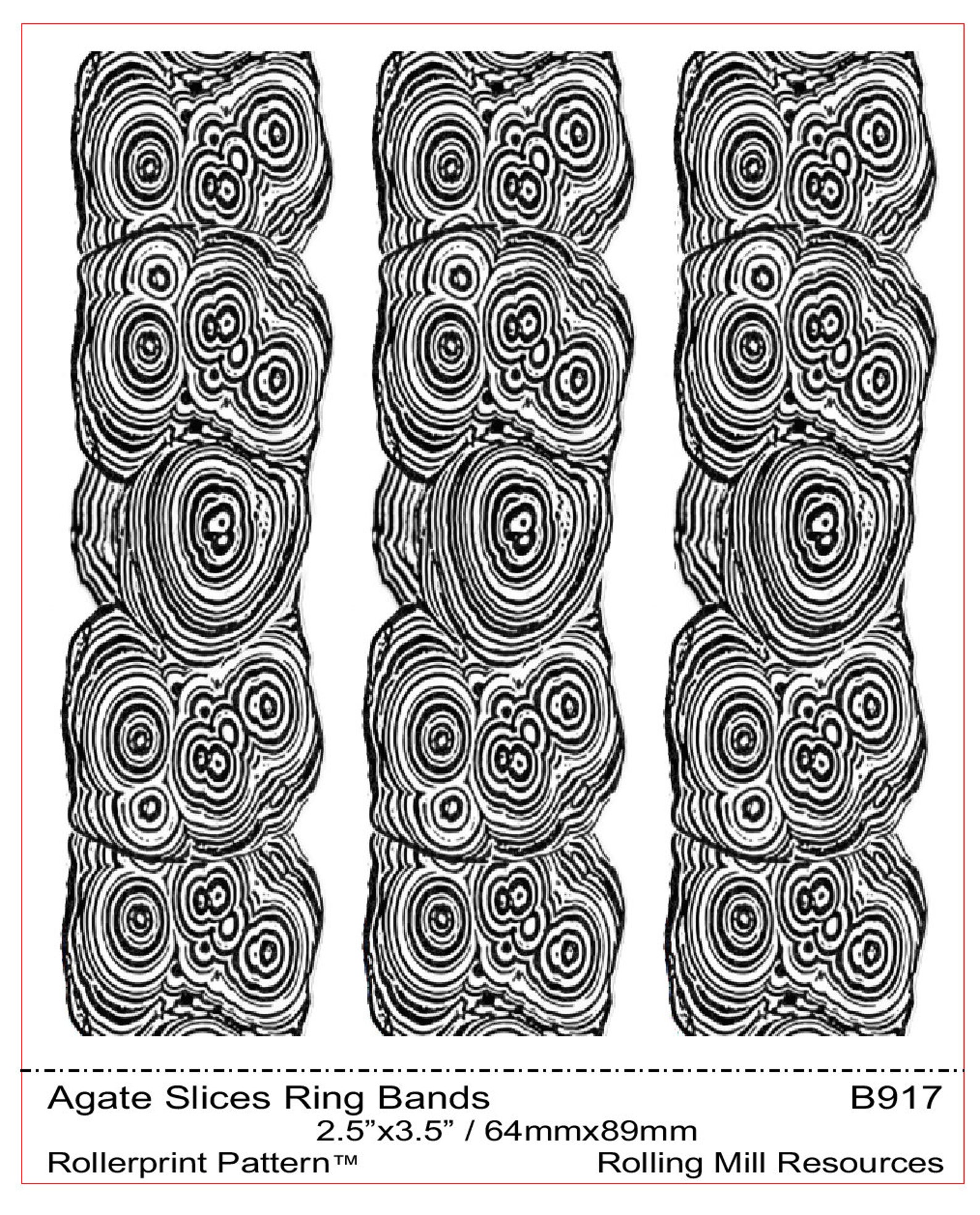 J917 (agate Slab) Rolling Mill Low Relief Pattern 5"x7" (laser Engraved ...