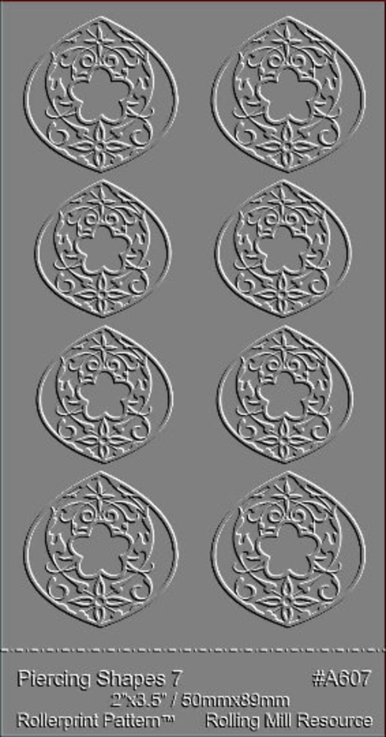A607 (piercing Shapes 7, Low Relief Pattern for the Rolling Mill and ...