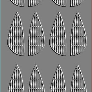 A313 (tear Drop Shapes) for the Rolling Mill, Low Relief Pattern 2" X 3 ...